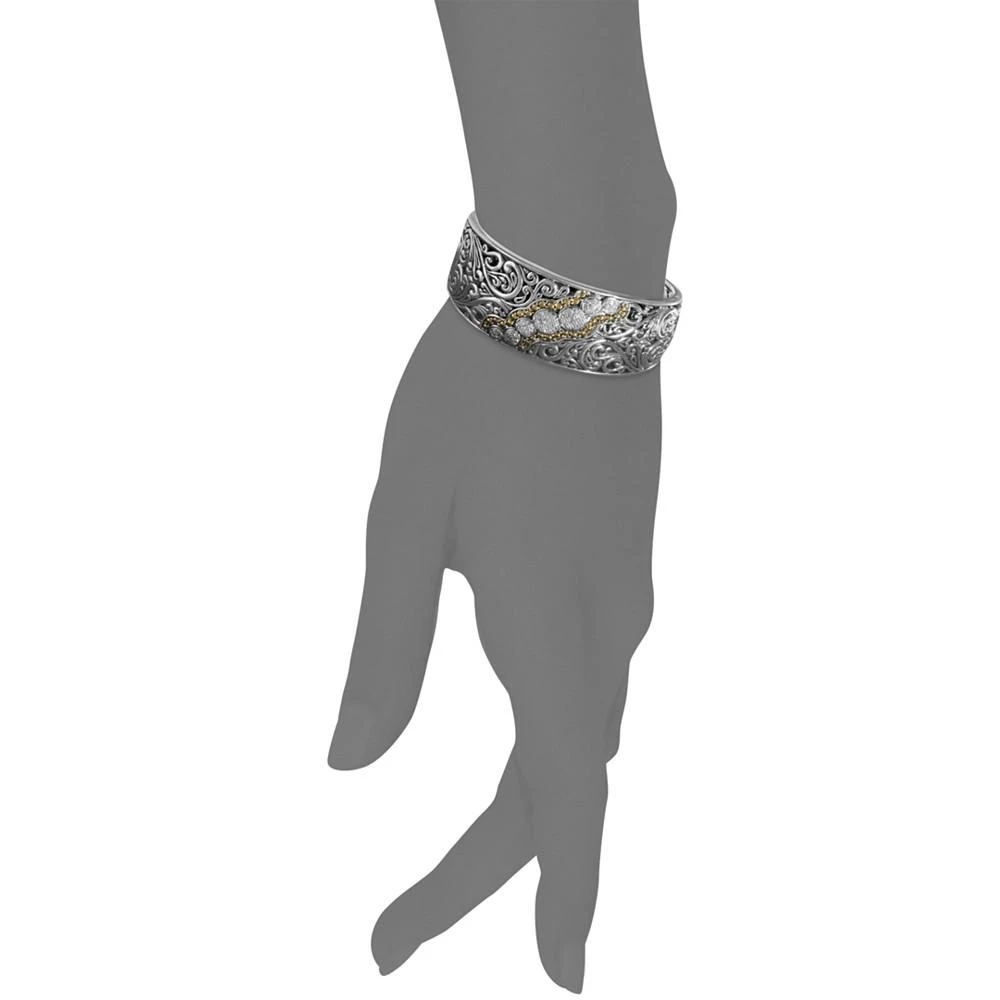 EFFY Collection Balissima by EFFY® Diamond Round Swirl Diamond Cuff (1/ ...