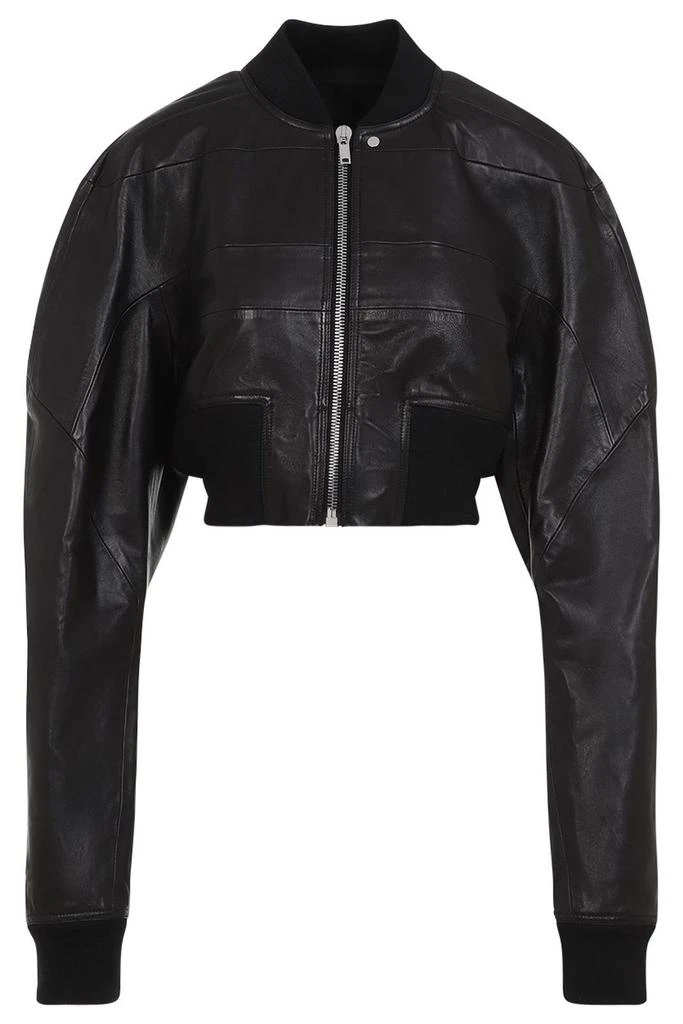 Shop Rick Owens Girdered Cropped Bomber Jacket on Sale at BeyondStyle ...