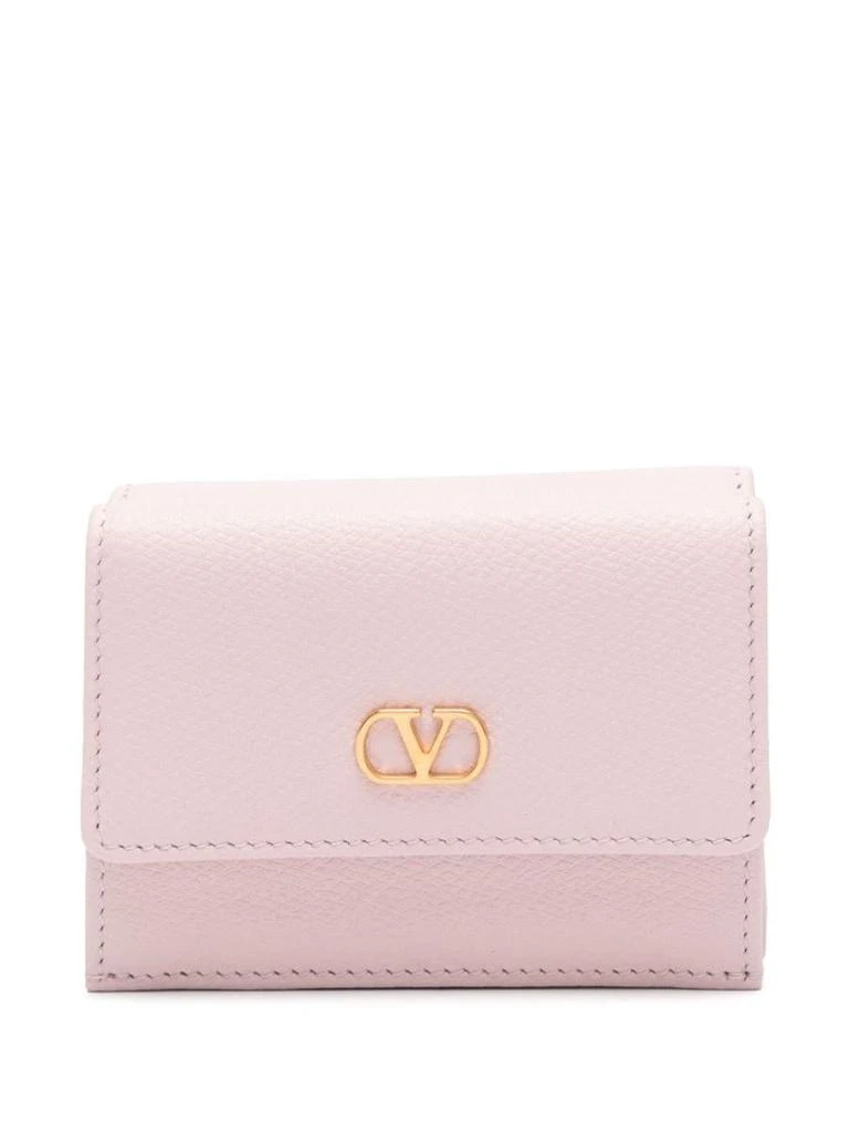Valentino Garavani Valentino Garavani Vlogo Signature Leather Wallet ...