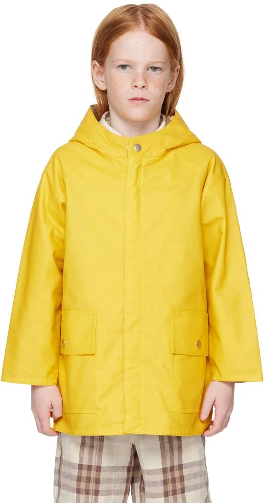 Burberry Kids Yellow Check Cotton Reversible Jacket - Free Shipping ...