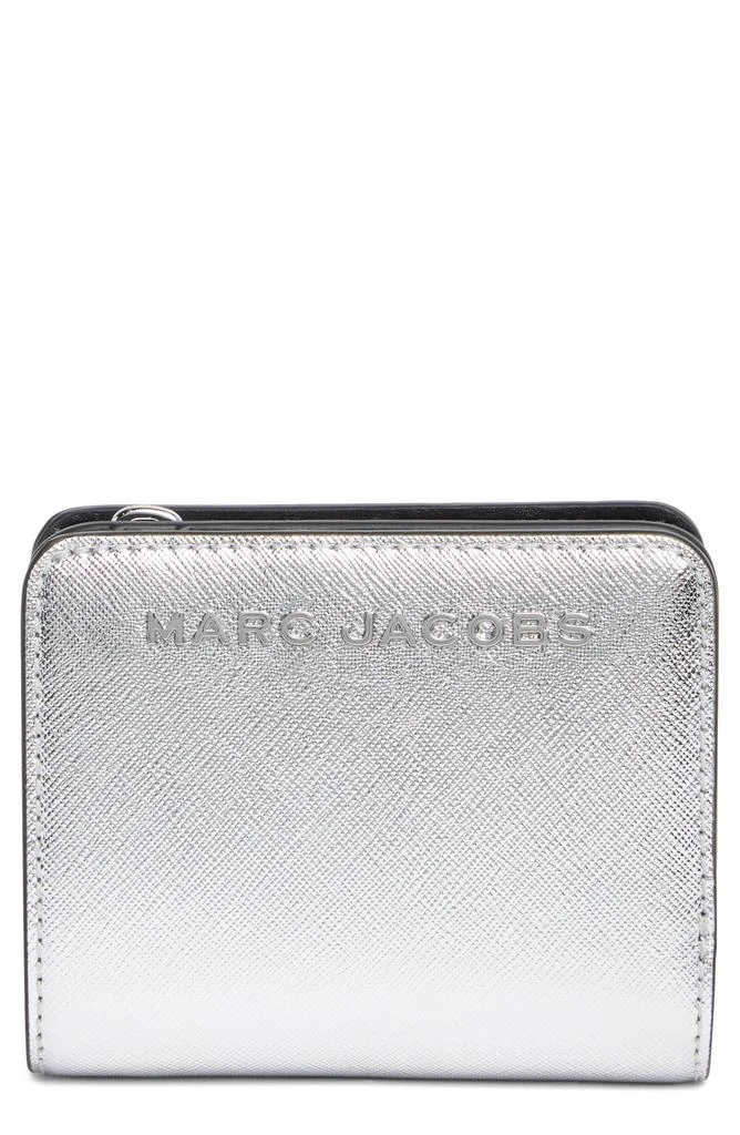Marc Jacobs Metallic Leather Mini Bifold Wallet - Wallets - BeyondStyle