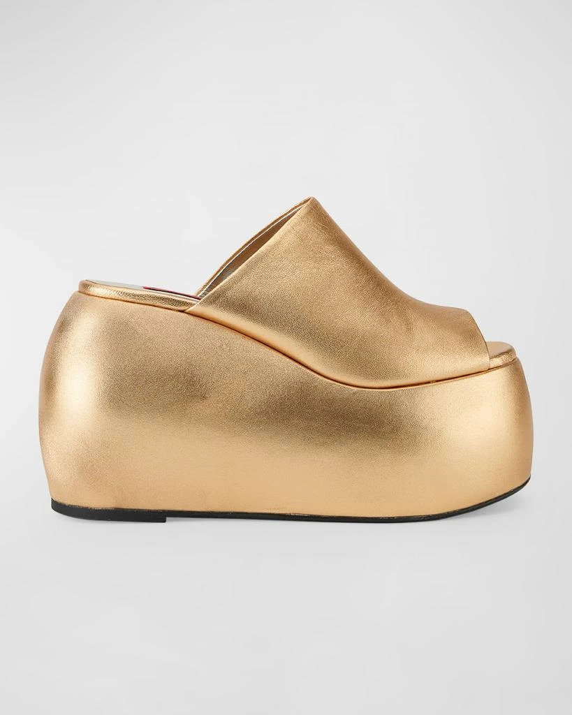 Simon Miller Bubble Vegan Metallic Platform Sandals - Shoes - Free ...