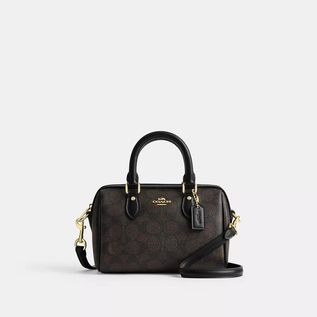 Coach Outlet Mini Rowan Crossbody Bag In Signature Canvas - Crossbody ...