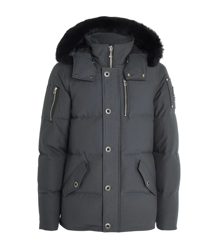 Moose Knuckles Fur-Trim 3Q Down Jacket - Coats - BeyondStyle