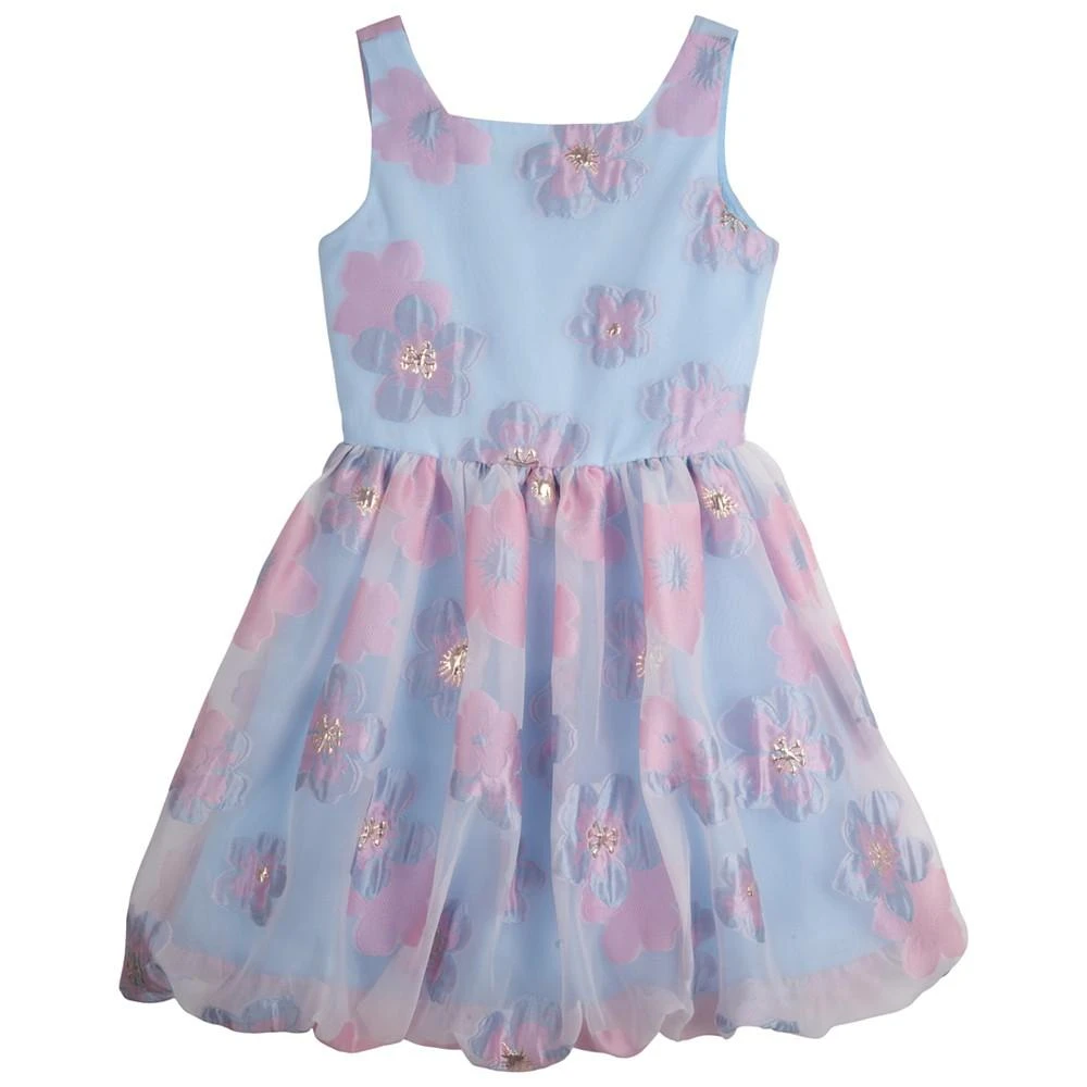 Rare Editions Big Girl Sleeveless Burnout Organza Social Dress - Kid's ...