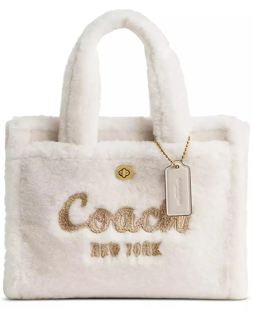 COACH Shearling Cargo Small Tote Bag - Tote Bags - Free Shipping ...