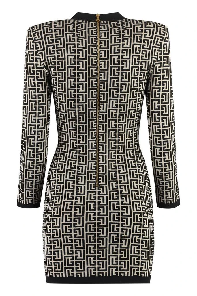 Balmain Balmain Geometric Jacquard Wool Dress - Dresses & Skirts ...