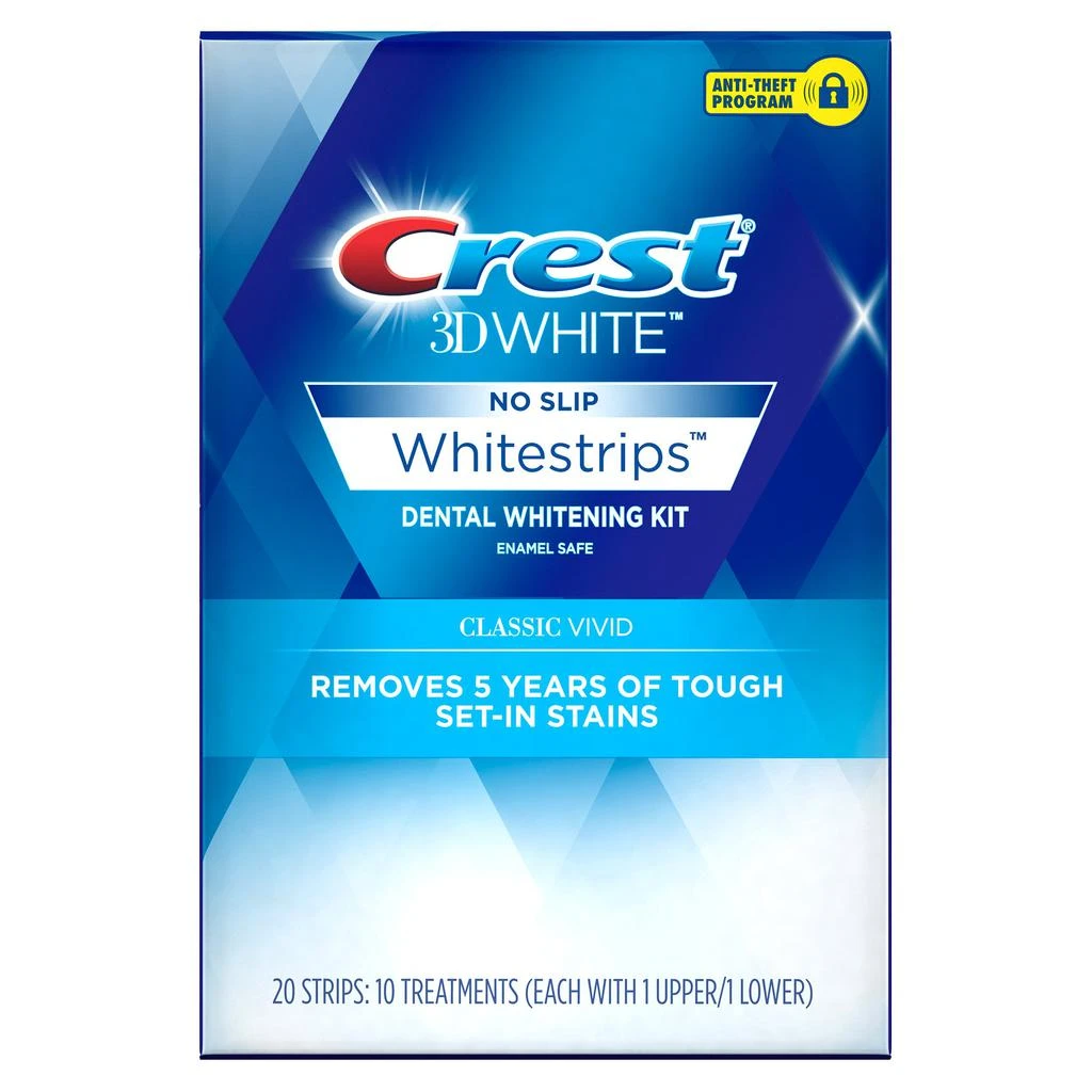 Shop Crest 3D Whitestrips, Classic Vivid, Teeth Whitening Strip Kit, 20 ...