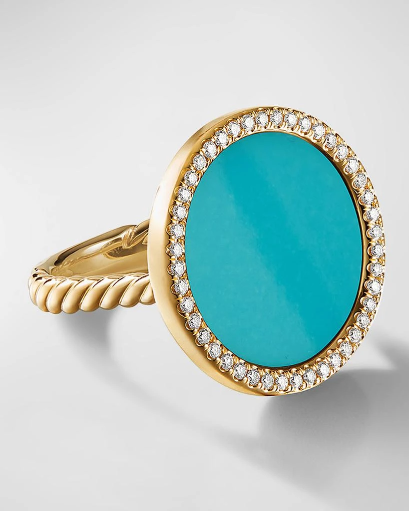 David Yurman DY Elements Ring with Gemstone and Diamonds in 18K Gold ...