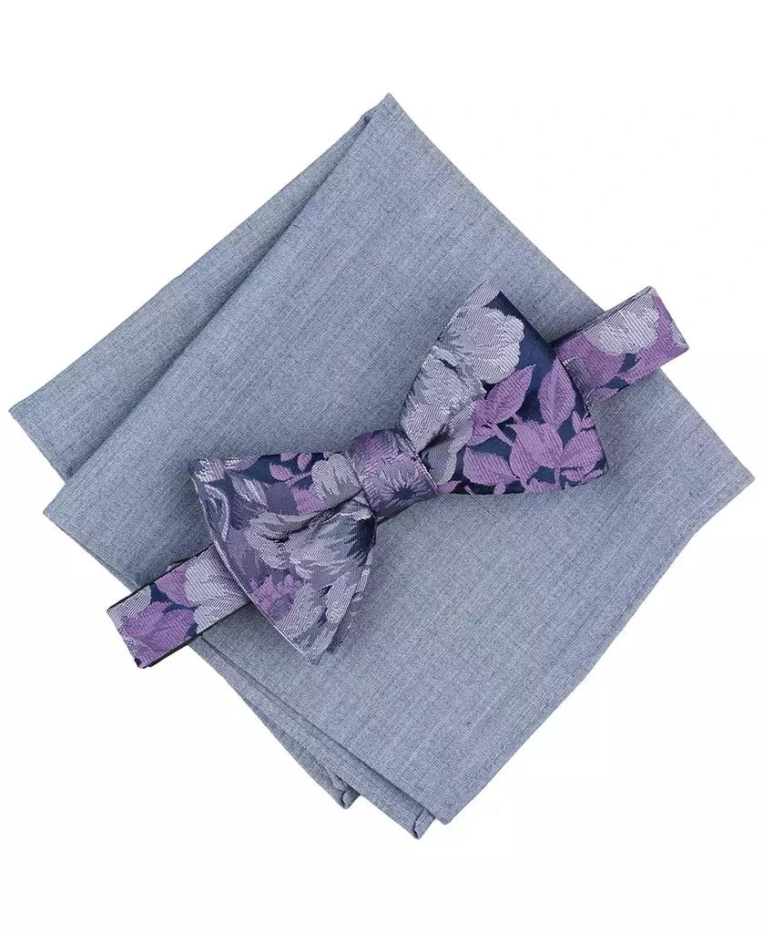 Bar III Men's Mansell Floral Bow Tie & Pocket Square Set, Exclusively ...