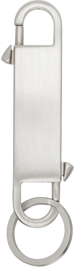 Rick Owens Silver & Khaki Porterville Lighter Holder Rick Owens Silver & Khaki Porterville Lighter Holder