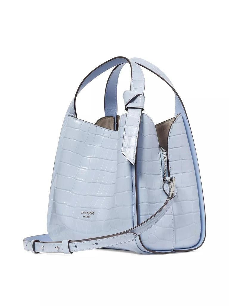 kate spade new york Knott Crocodile-Embossed Leather Tote Crossbody Bag ...