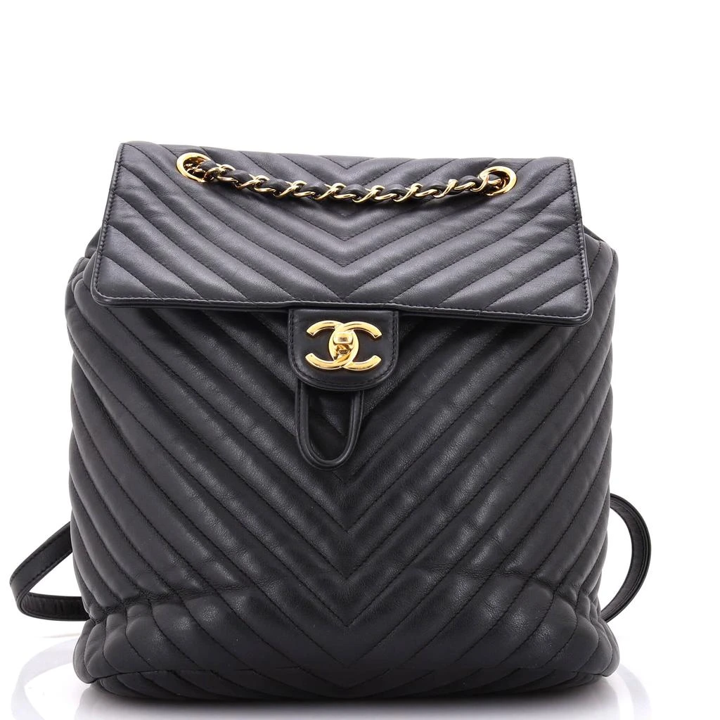 Chanel Urban Spirit Backpack Chevron Leather Large - Backpacks - Free ...