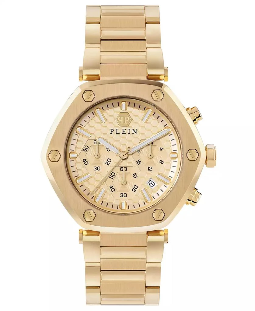 Philipp Plein Men's The Hexagon Chronograph Gold-Tone Stainless Steel ...