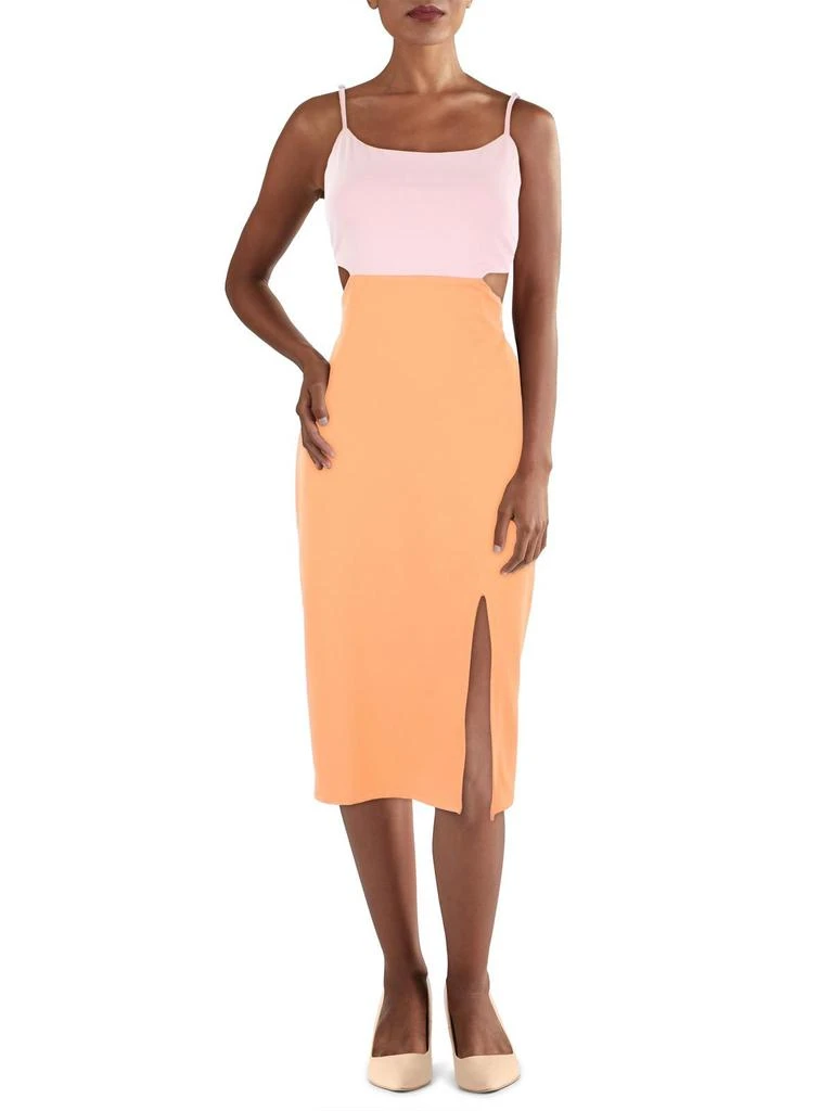 Bebe Womens Colorblock Cut-Out Midi Dress - Dresses & Skirts - Free ...