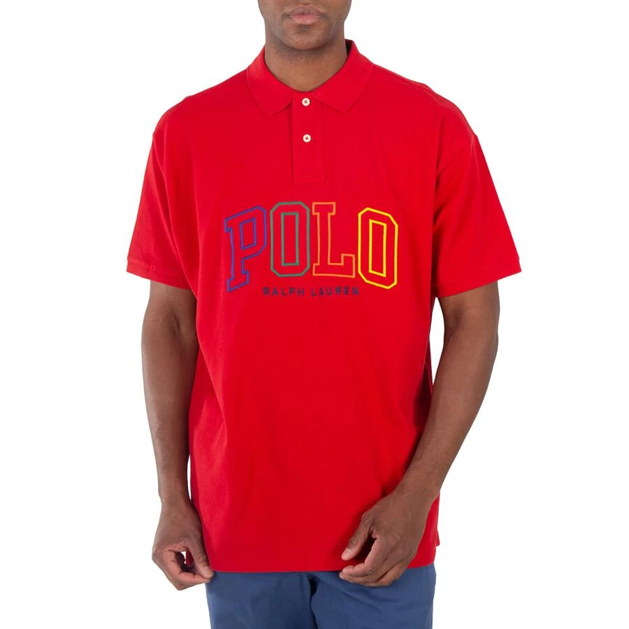 Polo Ralph Lauren Red 20/1 Big Fit Logo Mesh Polo Shirt, Size Medium ...