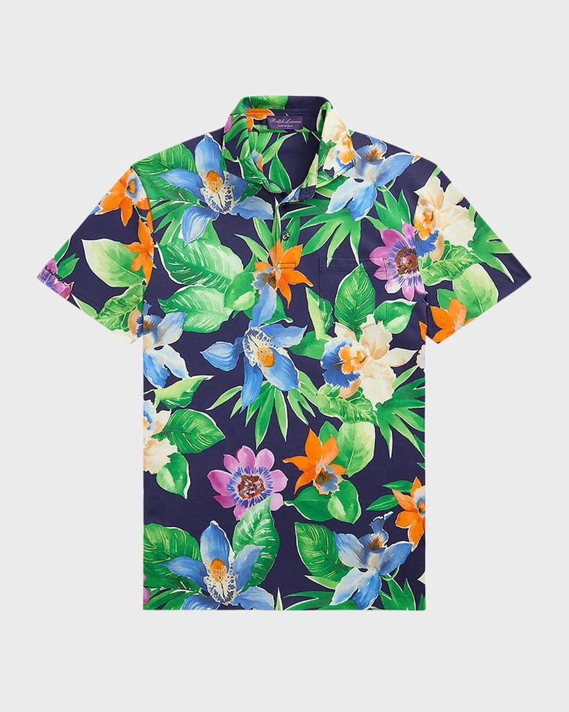 Ralph Lauren Purple Label Men's Tropical Jersey Polo Shirt - Polo ...