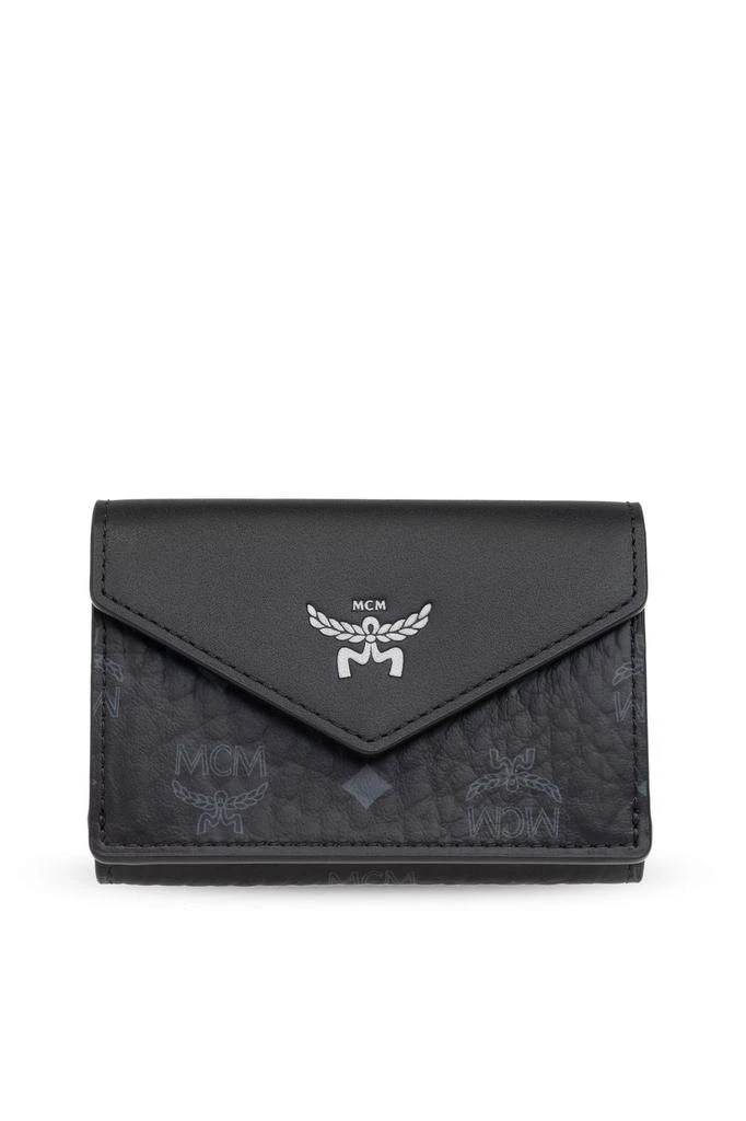 MCM Logo Embossed Foldover Wallet – On Sale Now with Up to 49% Off ...