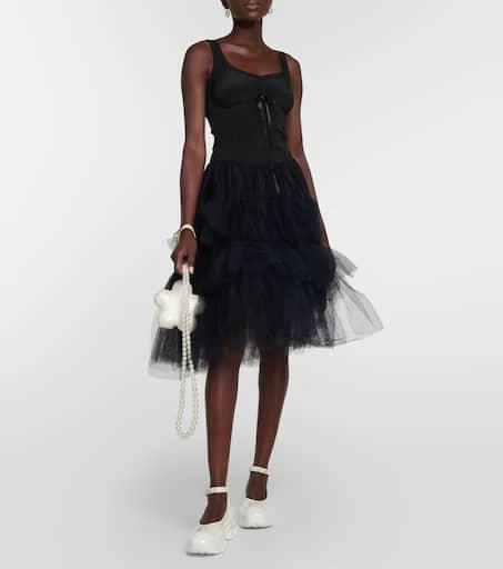 Simone Rocha Bow-embellished bodysuit - Tops - BeyondStyle