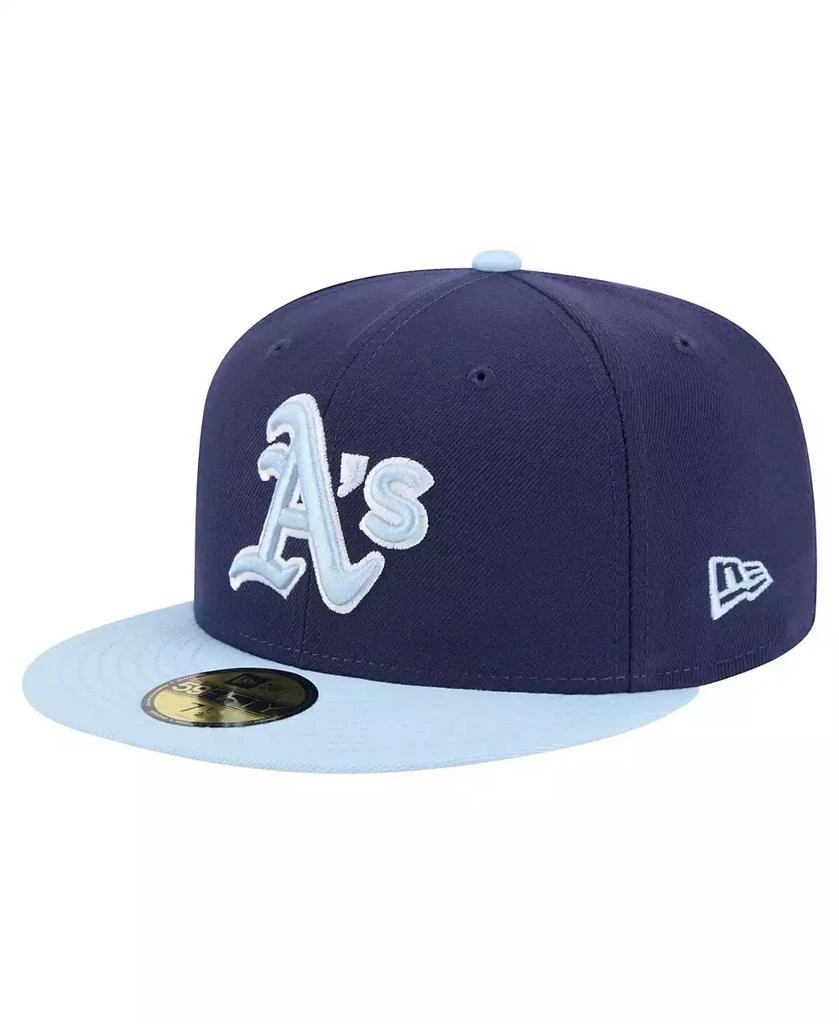 New Era Men's Navy/Light Blue Athletics Color Pack 2-Tone 59FIFTY ...