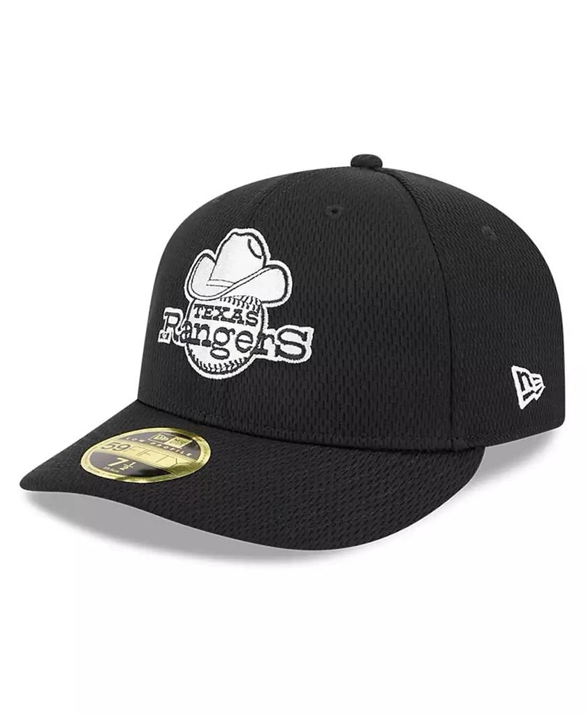 New Era Men's Black Texas Rangers 2025 MLB Clubhouse Low Profile ...