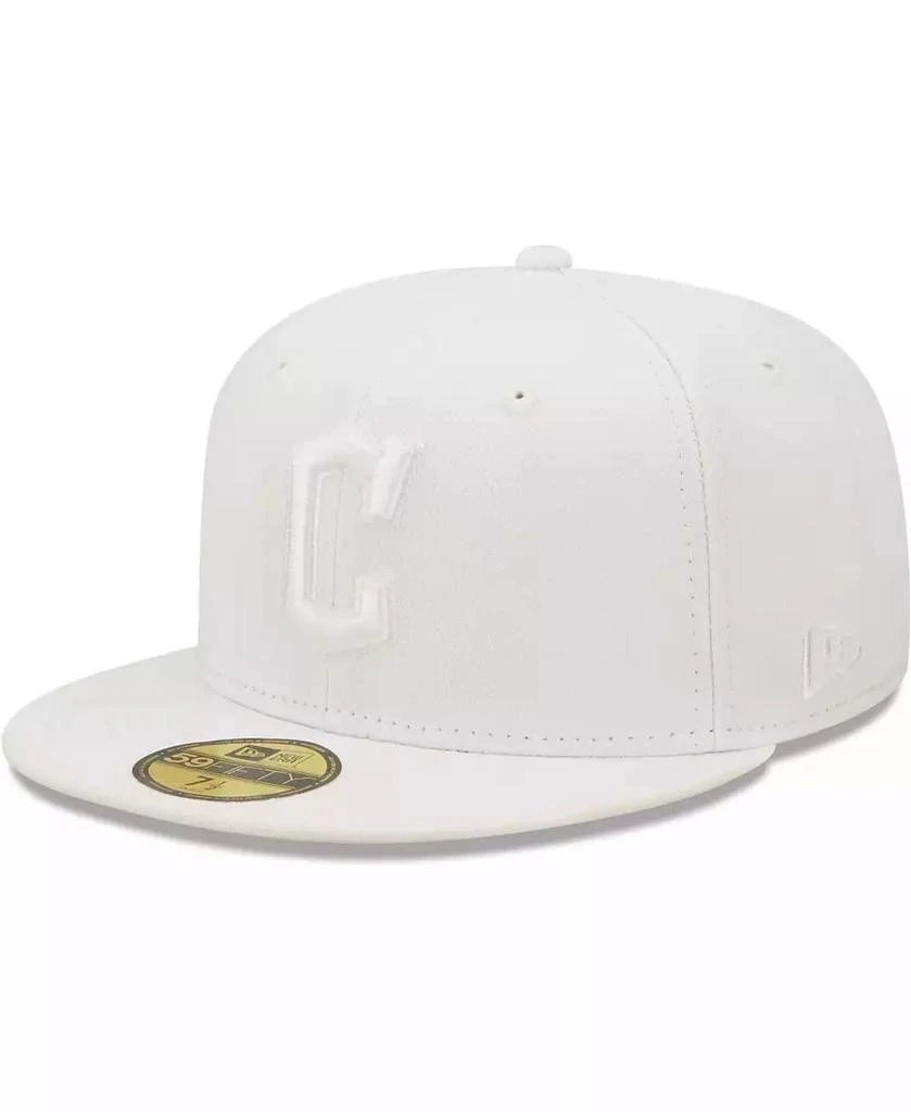Men's Cleveland Guardians White on White 59FIFTY Fitted Hat – On Sale ...