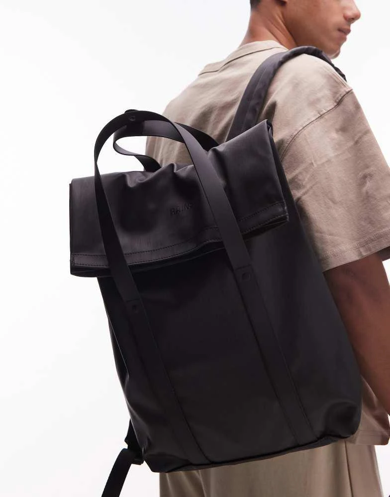 RAINS Rains waterproof tote backpack in black - Backpacks - Free ...