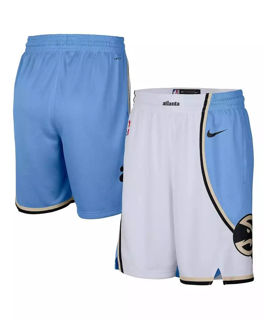 Nike Men's White Atlanta Hawks 2024/25 City Edition Swingman Shorts ...