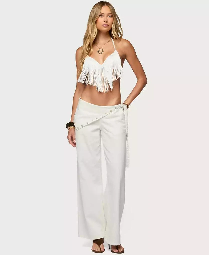 Edikted Women's Kienna Fringed Bra Top - Sports Bras - BeyondStyle