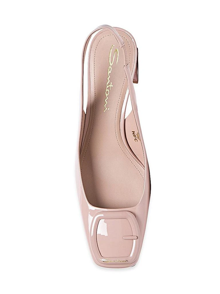 Santoni 50MM Patent Leather Block-Heel Pumps - High Heels - Save $100 ...