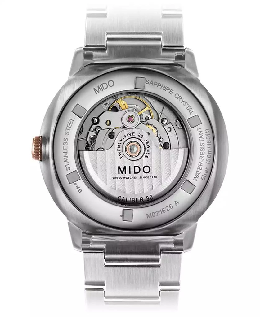 Mido Men's Swiss Automatic Commander Big Date Two Tone Stainless Steel ...