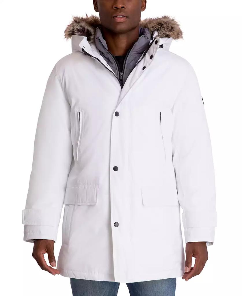 Michael Kors Michael Kors Men s Hooded Bib Snorkel Parka Created for Macy s White 3XL Coats Free Shipping BeyondStyle