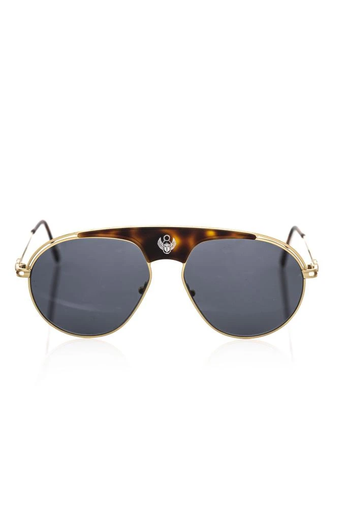 Frankie Morello Sleek Shield Sunglasses with Metallic Men's Accents ...