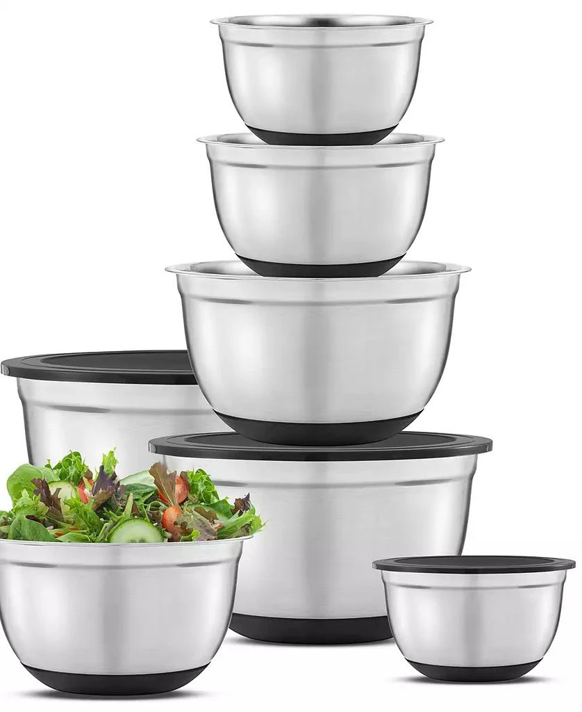 JoyJolt Stainless Steel Mixing Bowls with Lids Set of 7 - Free Shipping ...