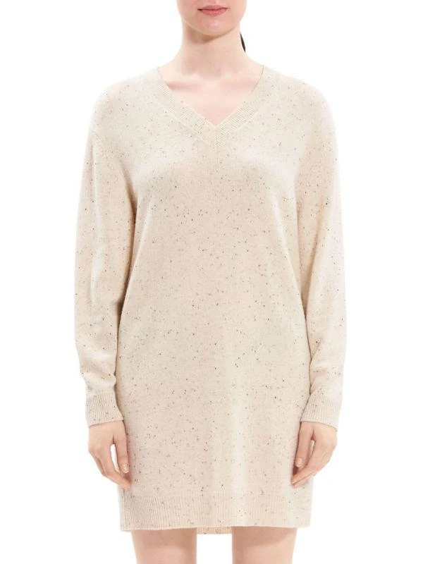 Theory Donegal Wool & Cashmere Mini Sweater Dress - Dresses & Skirts ...