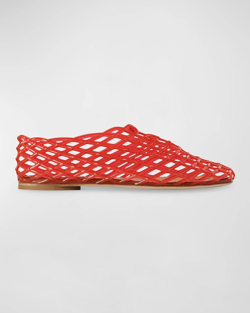 THE ROW Mara Rubber Mesh Ballerina Flats - Shoes - Free Shipping ...