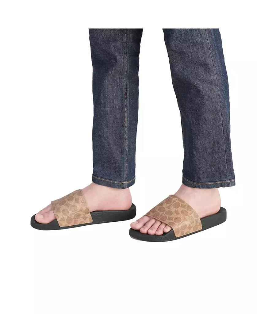 COACH Men's Signature Coated Canvas Pool Slide - Shoes - Free Shipping ...