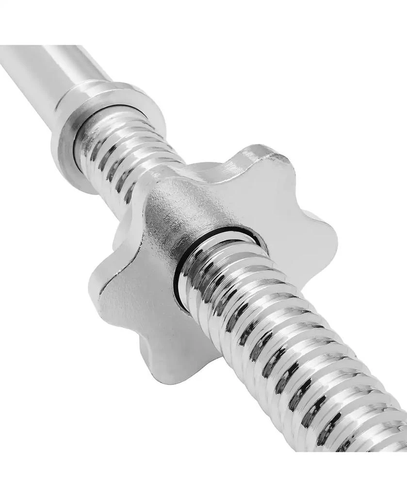 Philosophy Gym 1" Standard Weightlifting Barbell - Threaded EZ Curl Bar ...