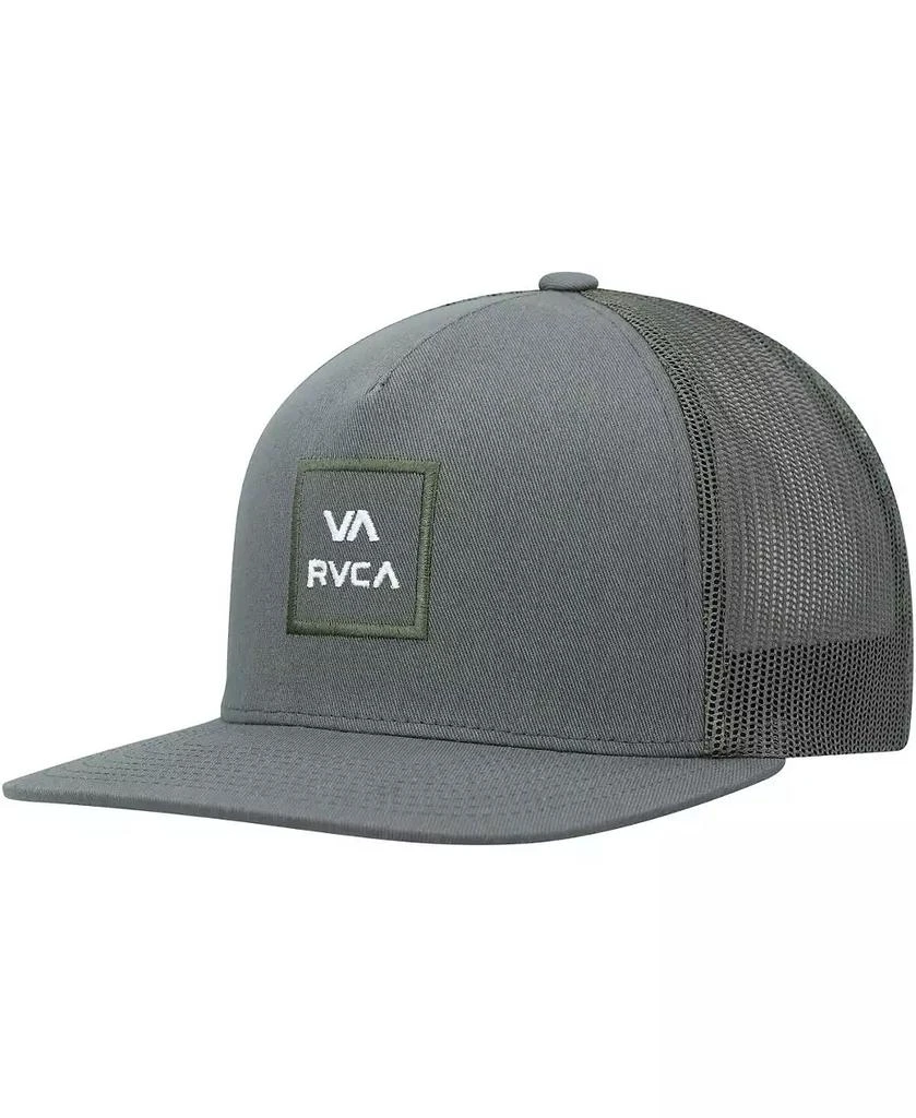 RVCA Men's Green VA All the Way Trucker Snapback Hat - Hats - BeyondStyle