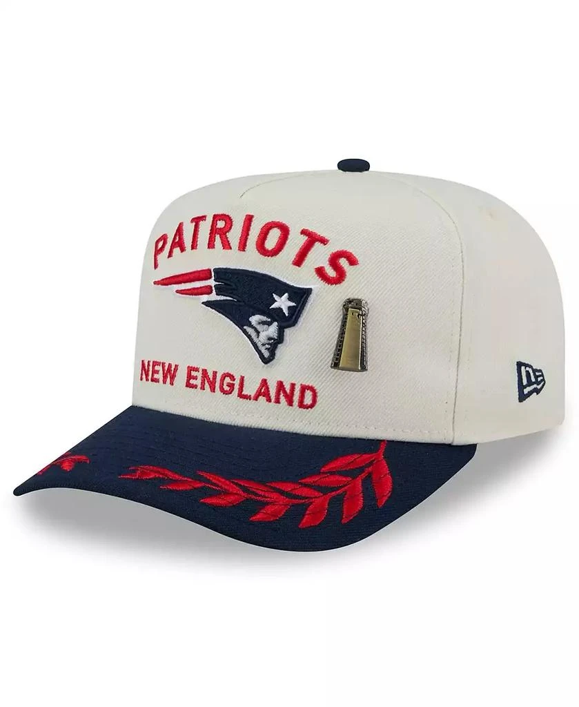 Men's Cream/Navy New England Patriots 2025 NFL Draft A-Frame 59FIFTY ...