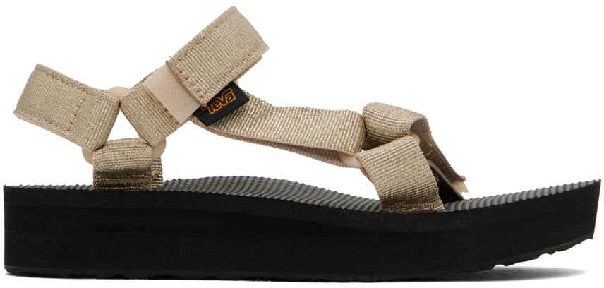 Gold Midform Universal Sandals – On Sale Now with Up to 59% Off ...