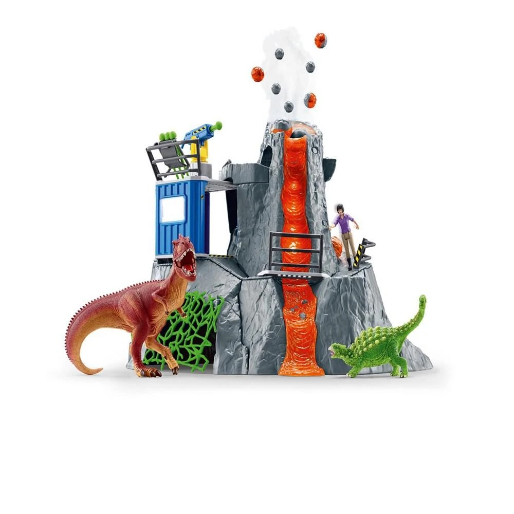 Schleich Dinosaurs Volcano Expedition Base Camp Playset - Baby & Kids ...