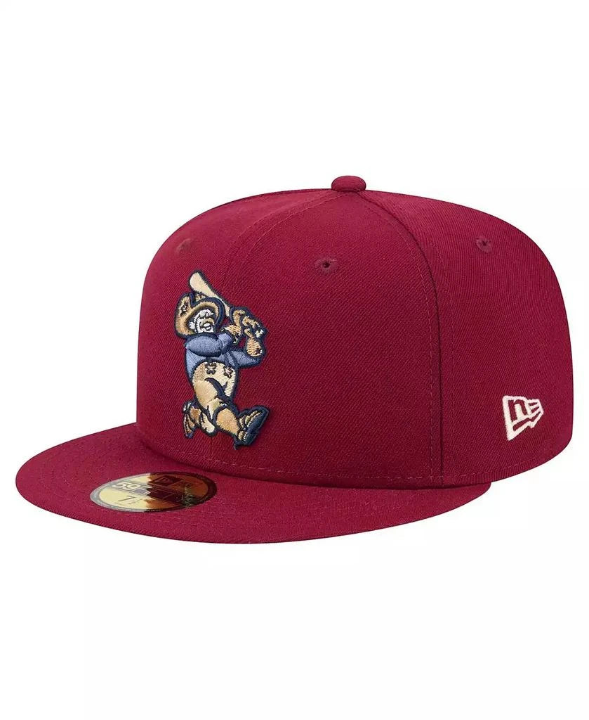 New Era Men's Burgundy Frisco RoughRiders Authentic Collection 59FIFTY ...
