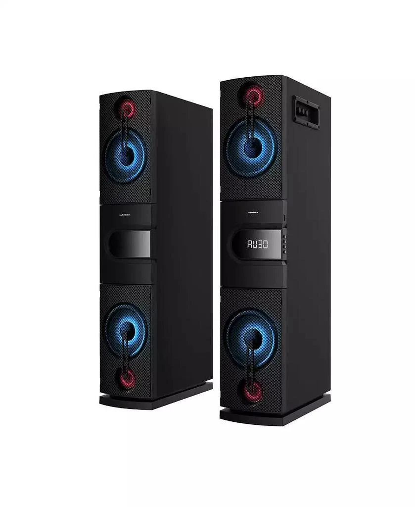 RadioShack 4001975 240W Bluetooth Tower Speaker with FM Radio, Karaoke ...