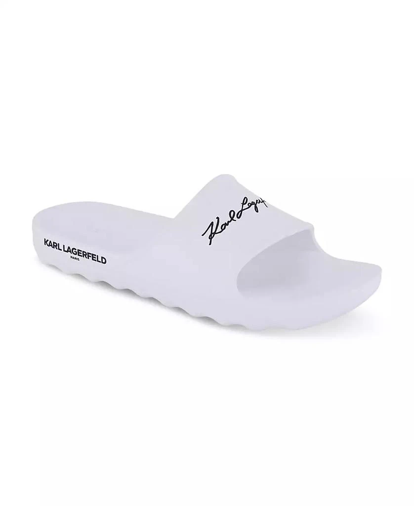 Karl Lagerfeld Paris Men's Signature Logo Pool Slide - Sandals - Free ...
