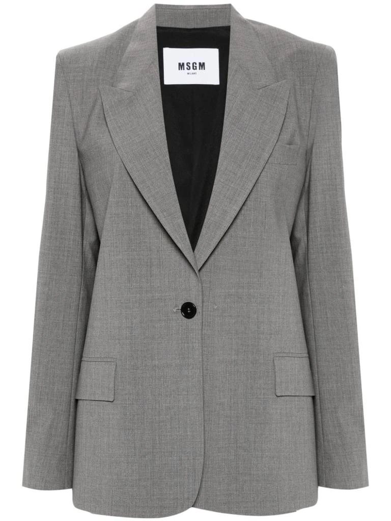 Msgm MSGM - Classic Jacket With Button - Suits - BeyondStyle