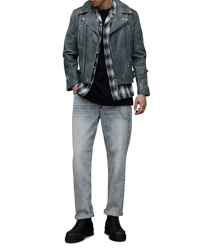ALLSAINTS Ark Leather Biker Jacket - Jackets - Free Shipping - BeyondStyle