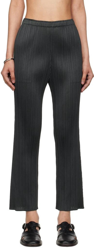 Pleats Please Gray Monthly Colors May Trousers - Leggings - BeyondStyle