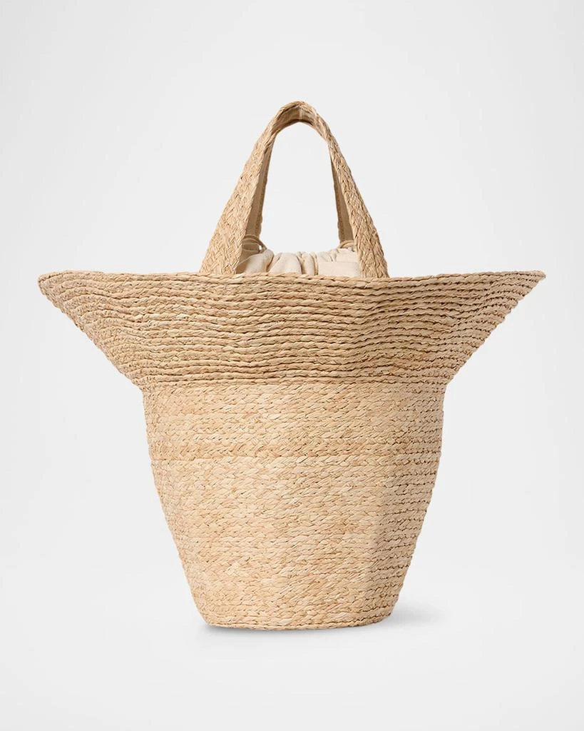 The Row Sol Raffia Hat Top-Handle Bag - Free Shipping - BeyondStyle
