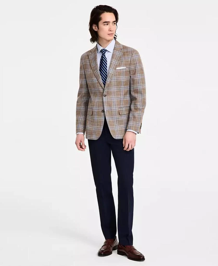 Tommy Hilfiger Men's Modern-Fit Windowpane Plaid Sport Coat - Coats ...